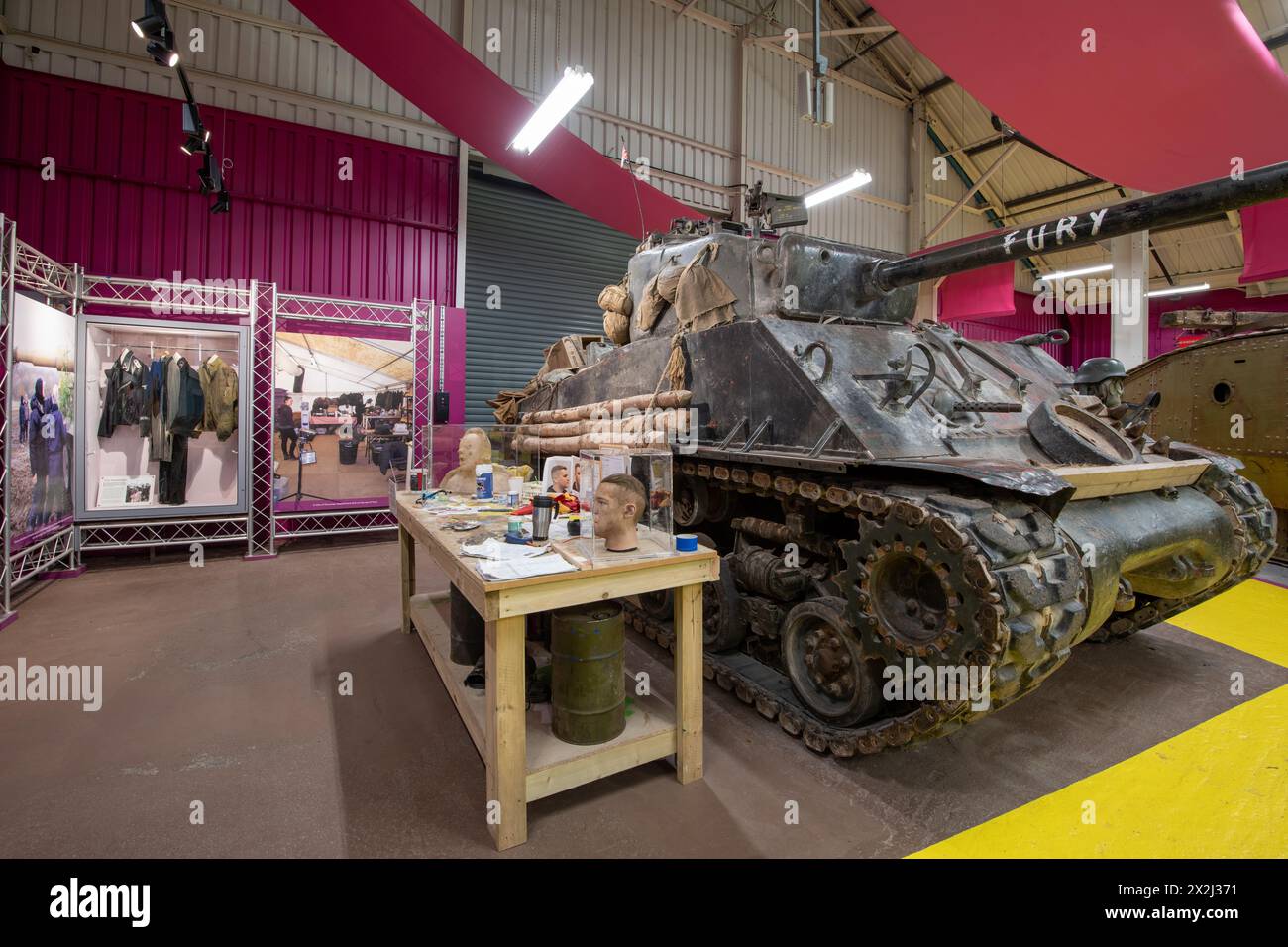 Bovington.Dorset.United Kingdom.February 25th 2024.The Sherman M4A2 ...