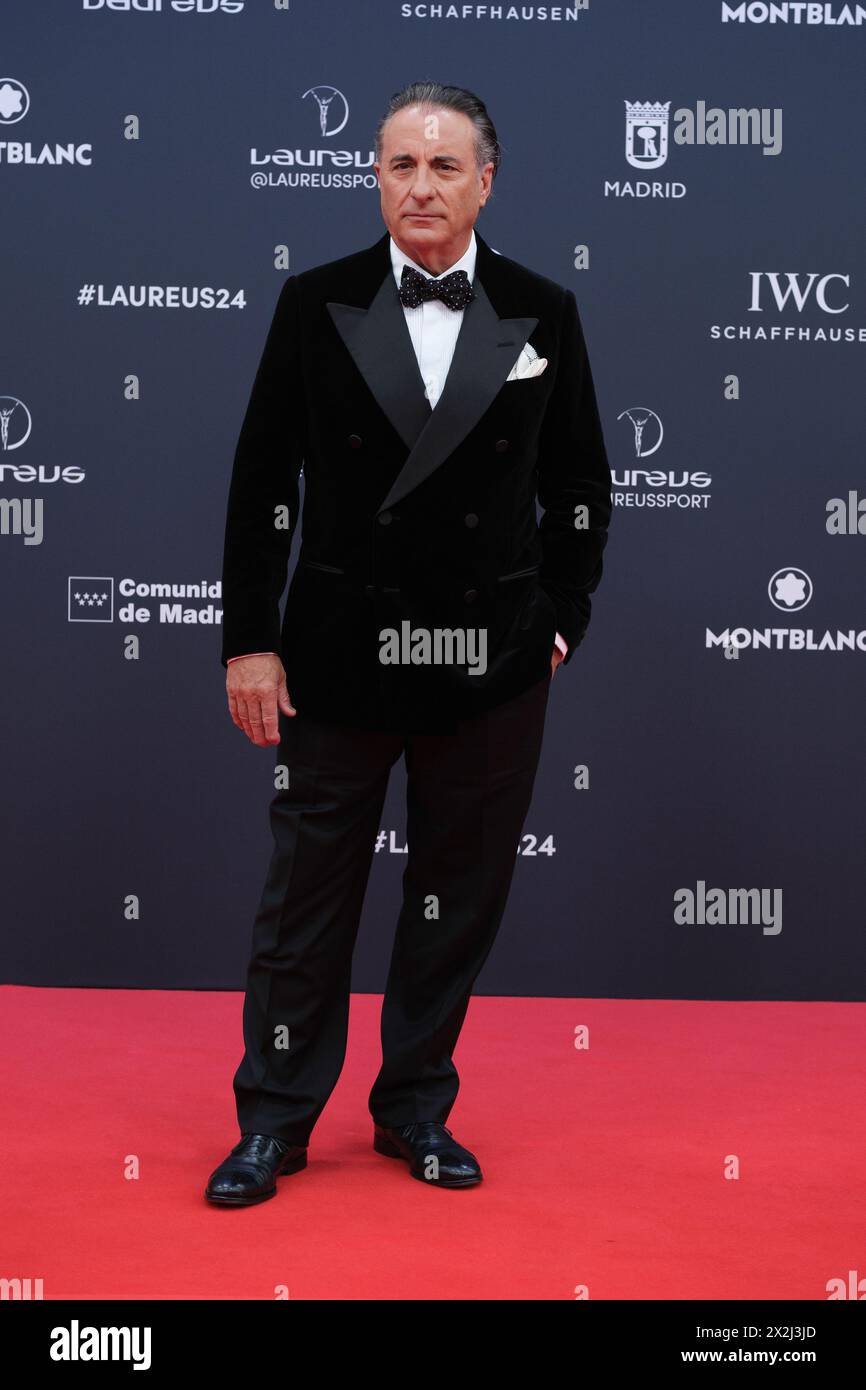 Andy Garcia arrives at the Laureus World Sports Awards at Galería De ...