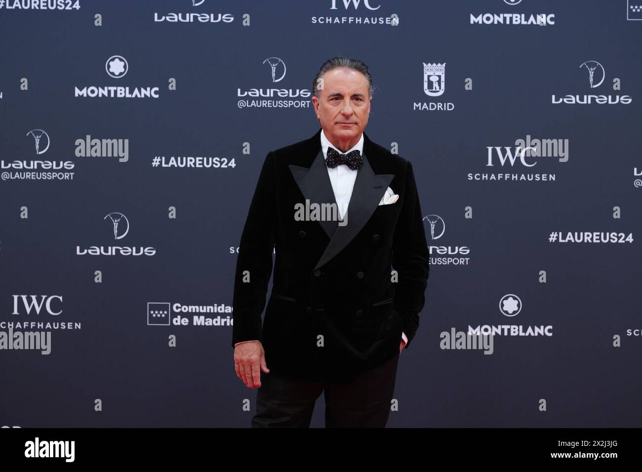 Andy Garcia arrives at the Laureus World Sports Awards at Galería De ...