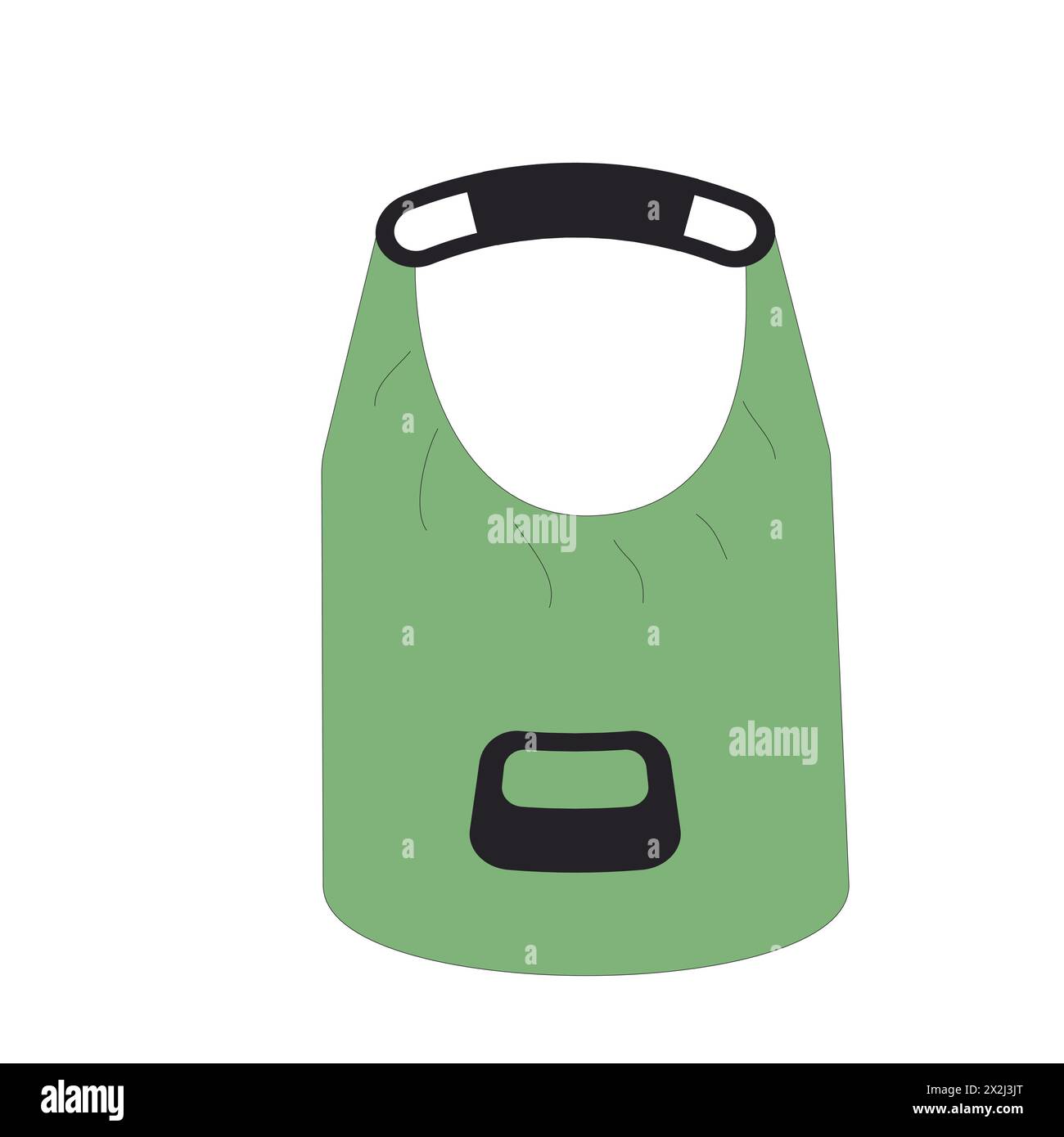 Waterproof bag isolated on white background. Equipment case protection ...