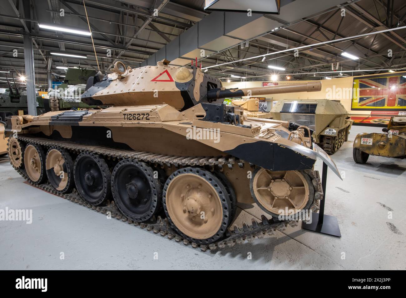 Bovington.Dorset.United Kingdom.February 25th 2024.A Crusader 3 tank ...