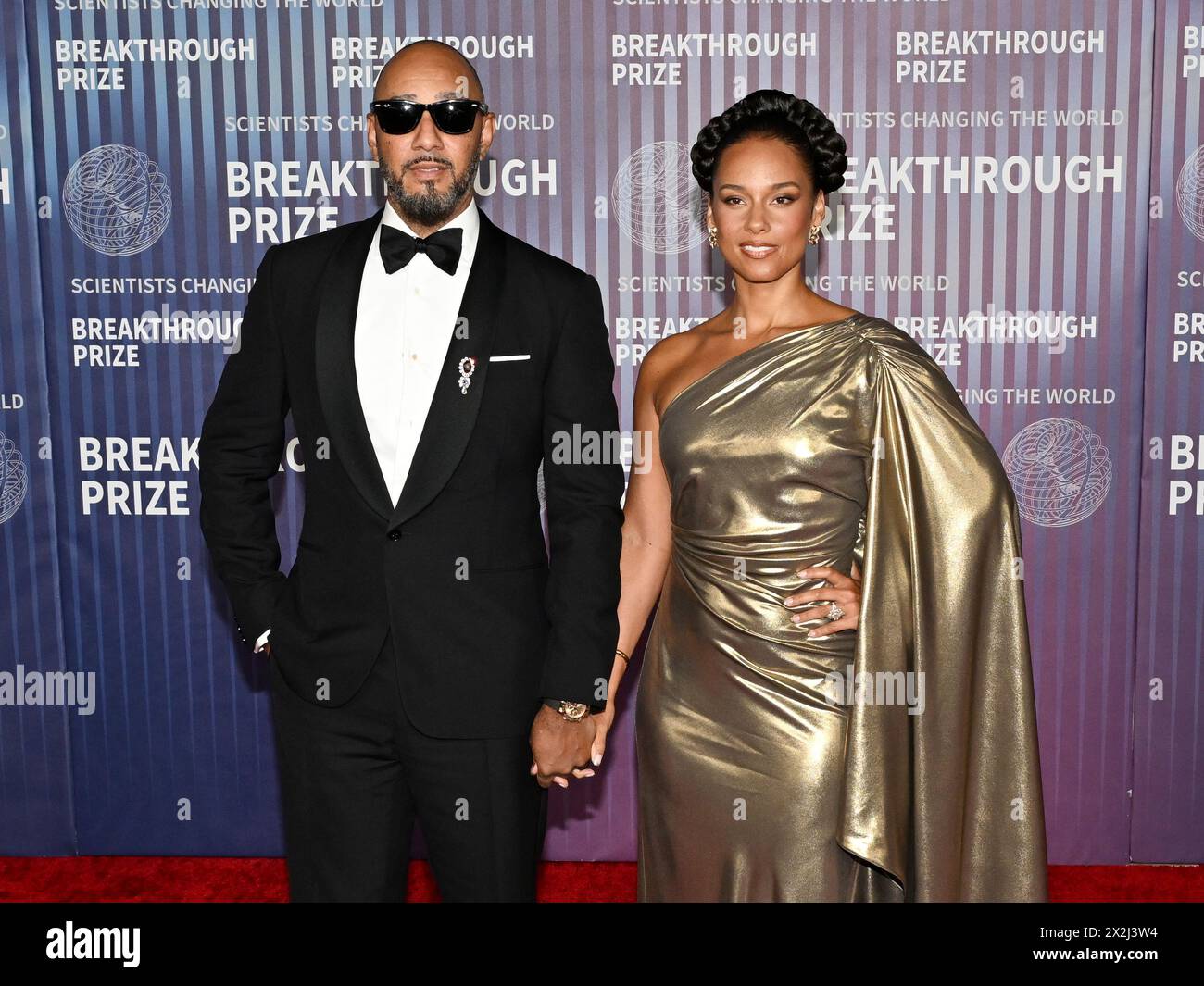 April 13, 2024, Los Angeles, California, U.S.: SWIZZ BEATZ and ALICIA ...