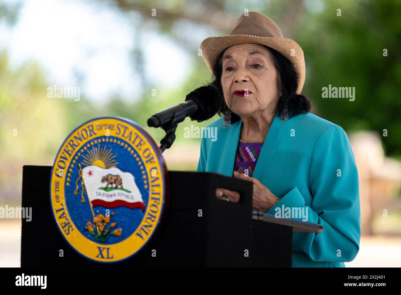 Ca, USA. 22nd Apr, 2024. American labor leader and civil rights ...