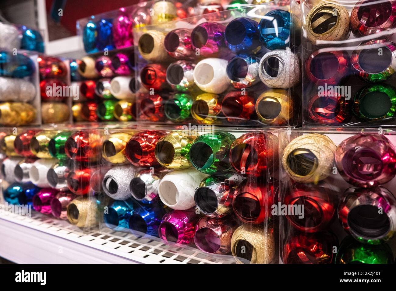 Large packs of multi colored wrapping bands Stock Photo - Alamy