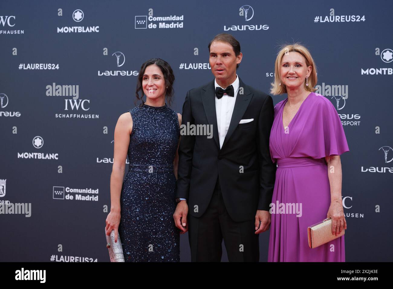 Rafa Nadal and María Francisca Perelló arrives at the Laureus World ...