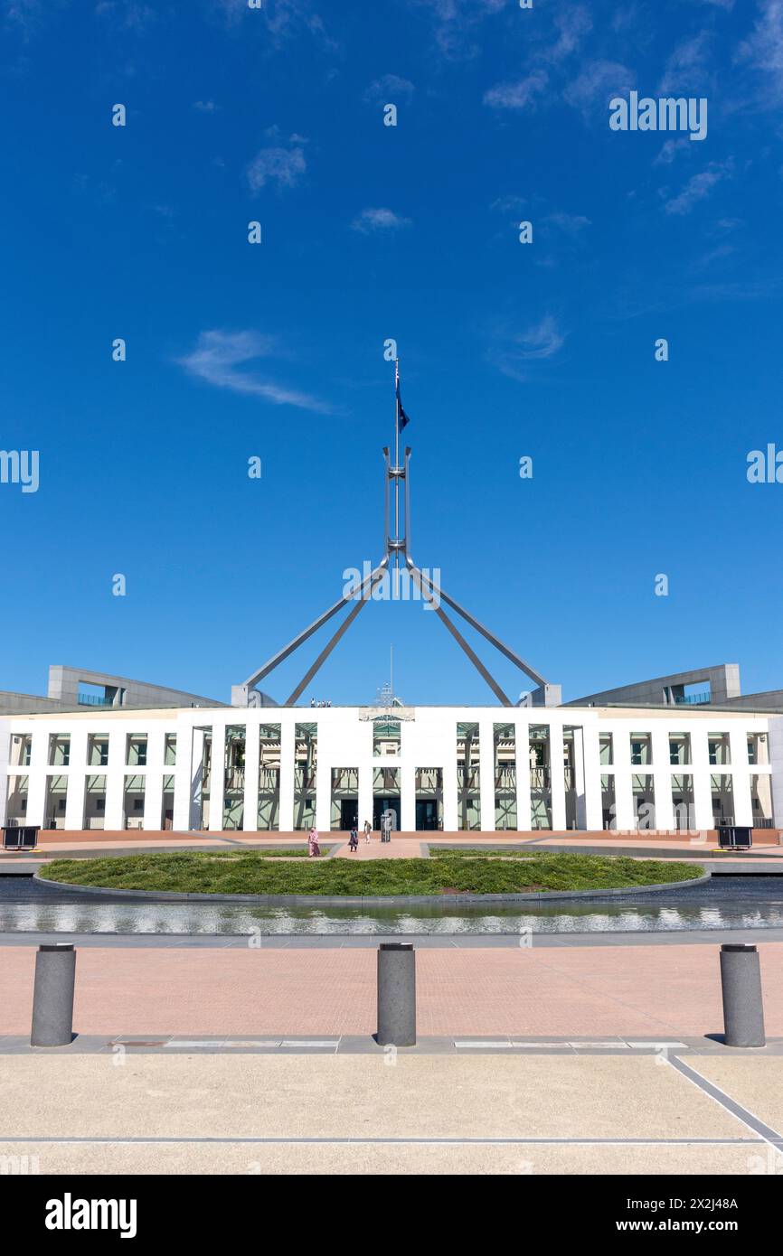 Main entrance to Parliament House, Capital Hill, Parliamentary Triangle, Canberra, Australian ...