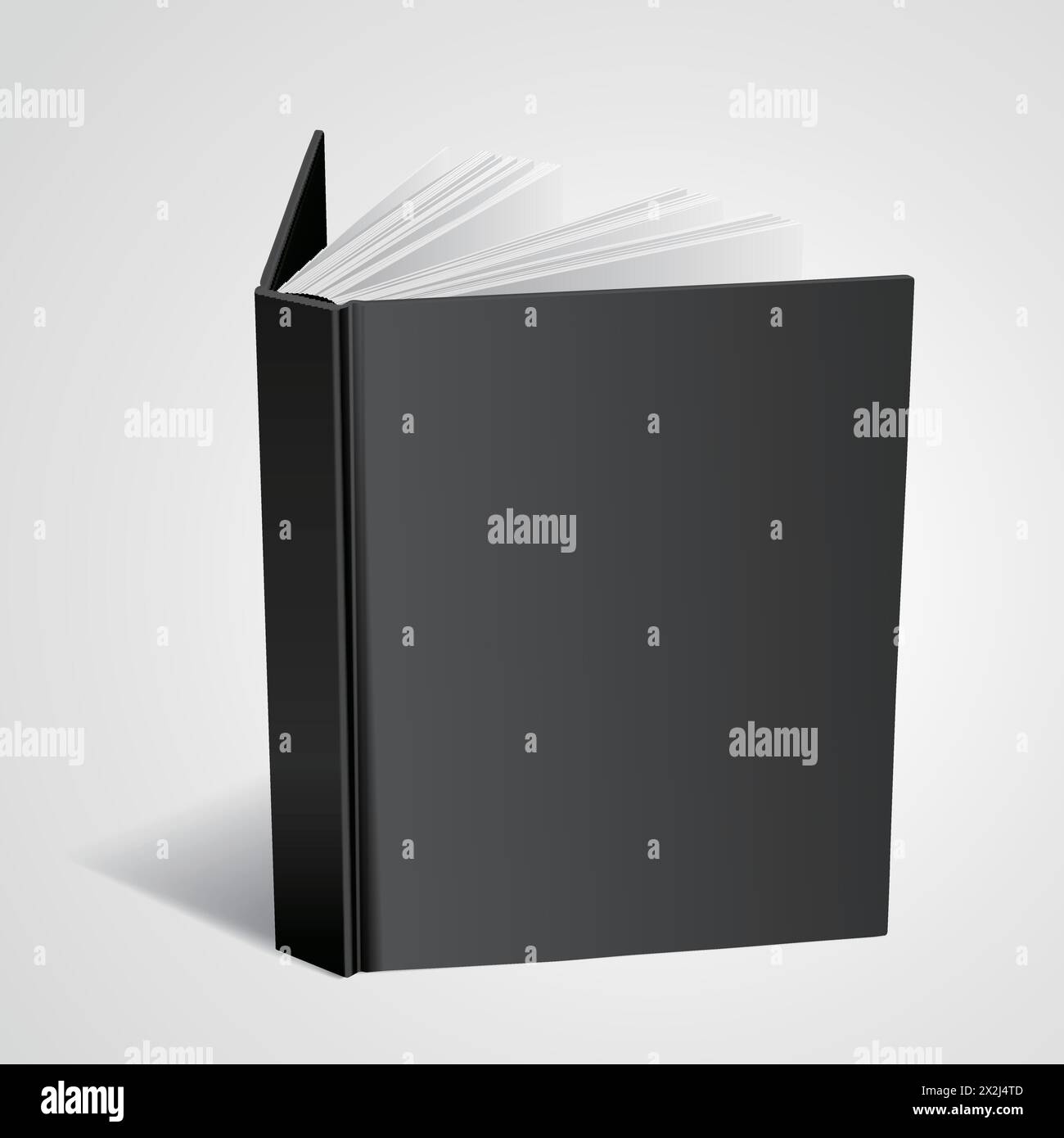 open blank book isolated on white background. 3D illustration Stock ...