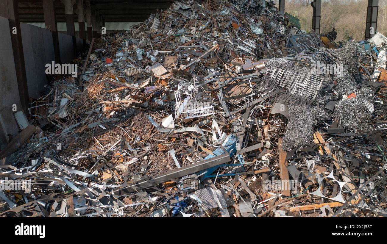 scrap metal, Waste from industry and household, predominantly ferrous ...