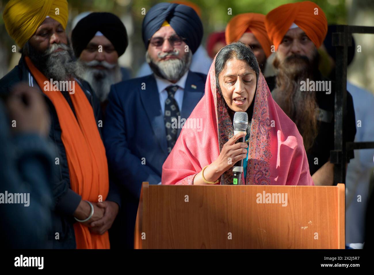 April 21, 2024, Rome, Italy: Ms VANI SARRAJU RAO, the Ambassador of ...