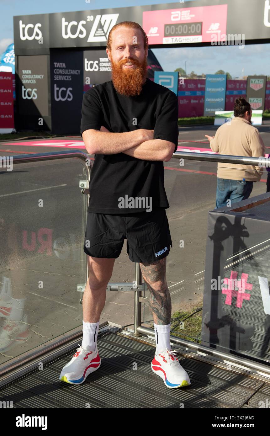 Russ Cook photographed ahead of the start of the 2024 TCS London ...