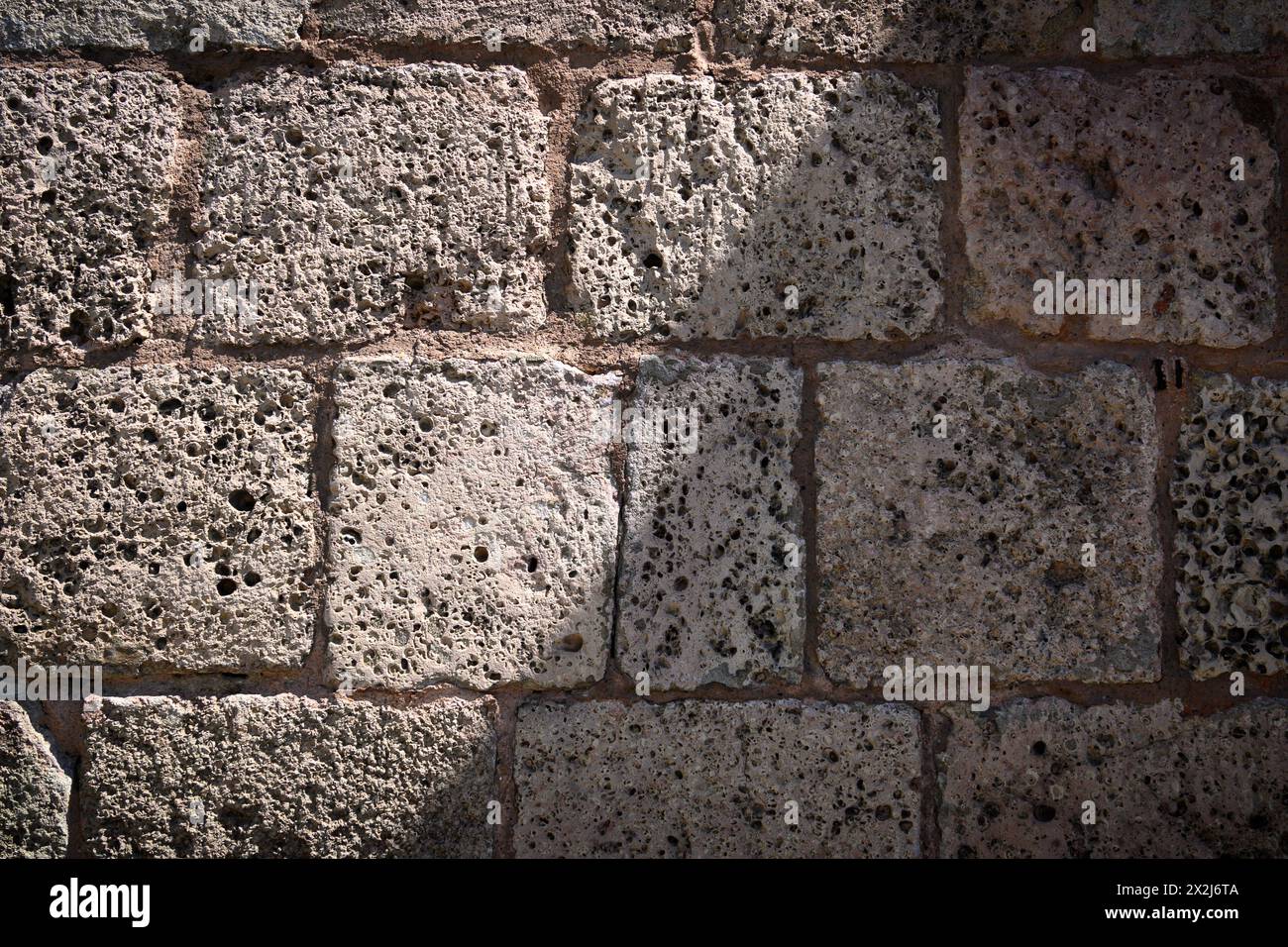 Texture and background of old stone wall memo architecture as ...
