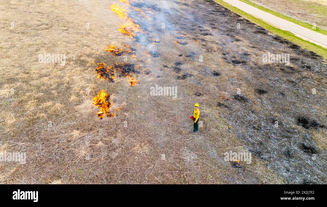 Prairie fire aerial hi-res stock photography and images - Alamy