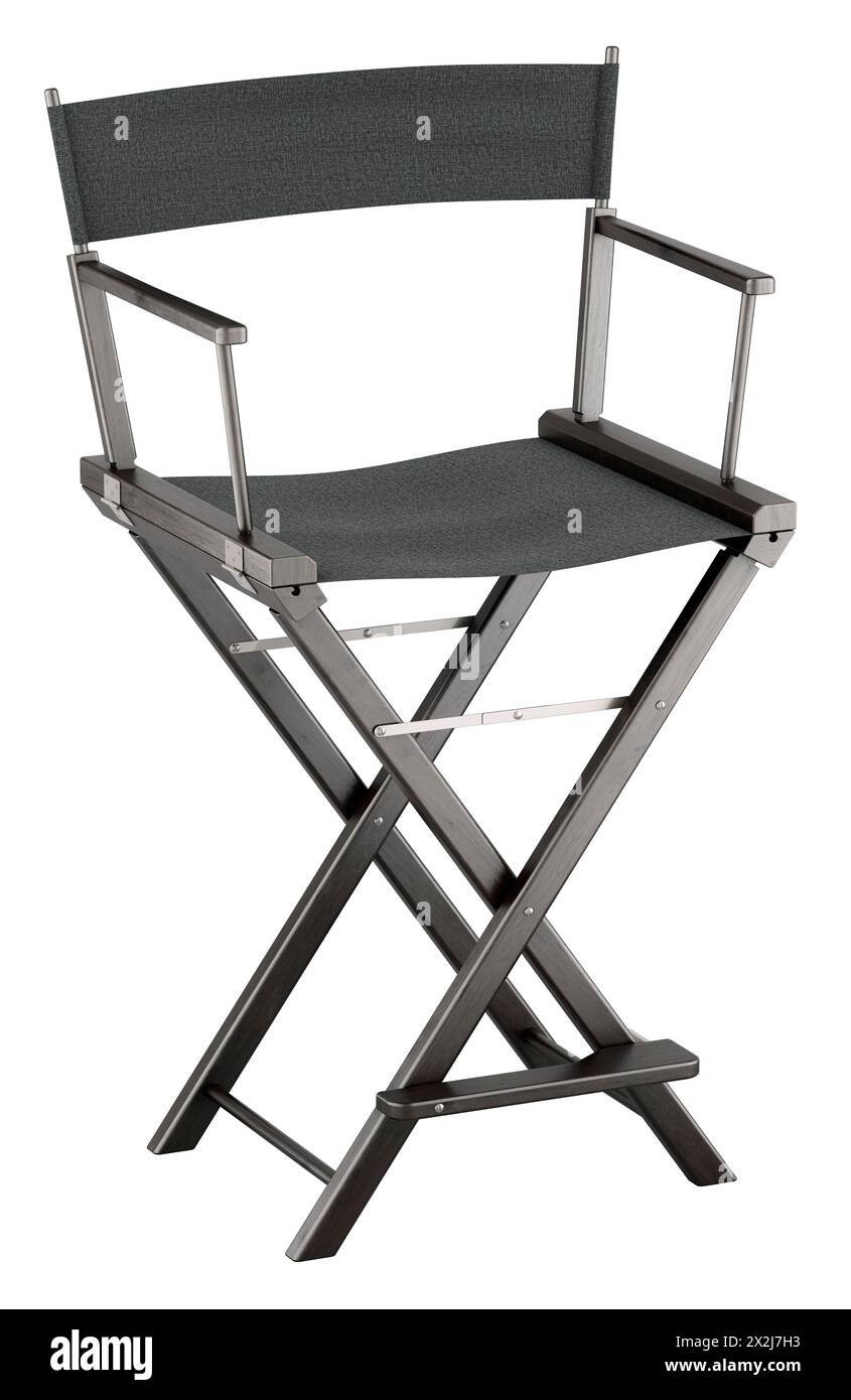 Directors chair, 3D rendering isolated on white background Stock Photo ...