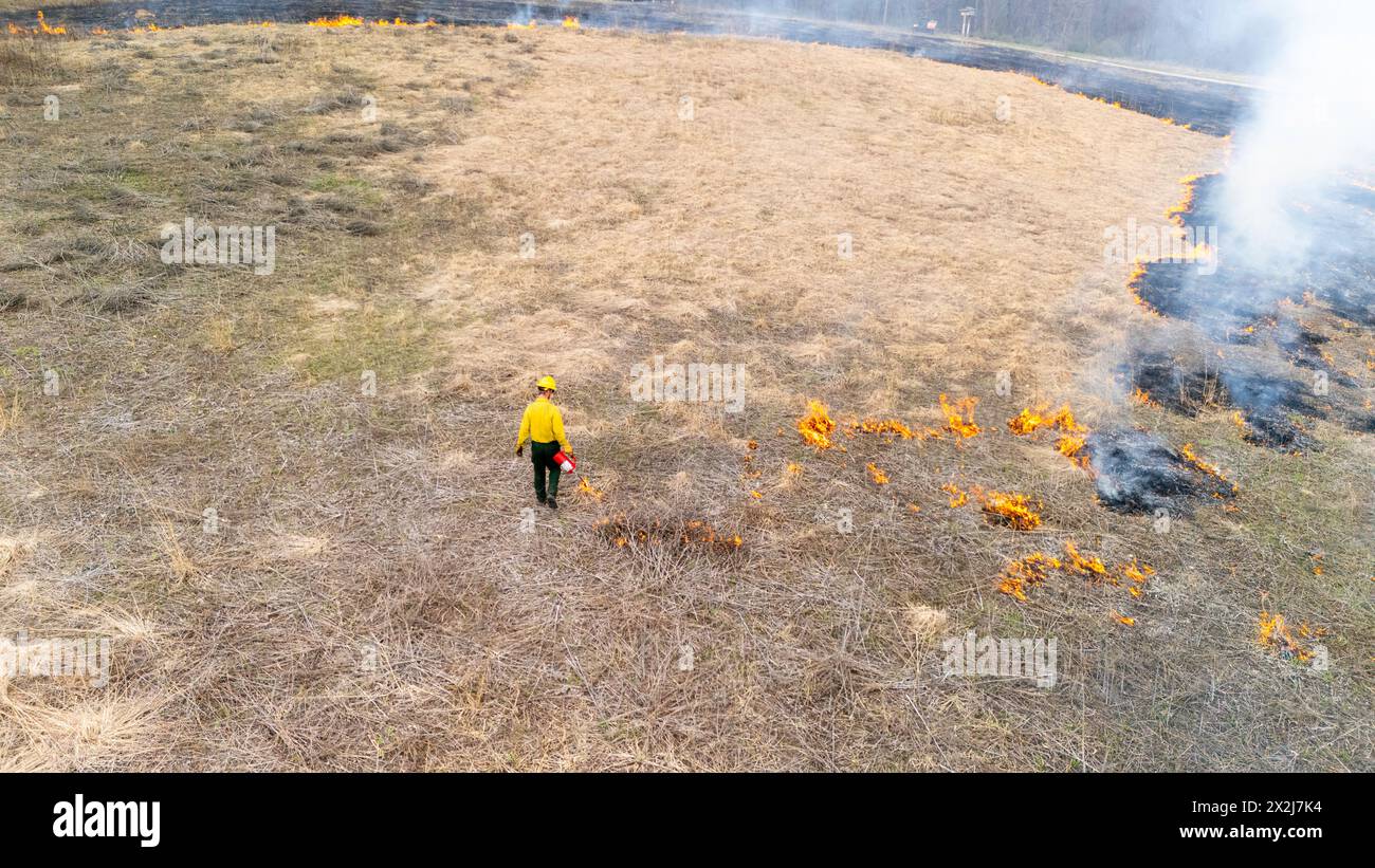 Prairie fire aerial hi-res stock photography and images - Alamy