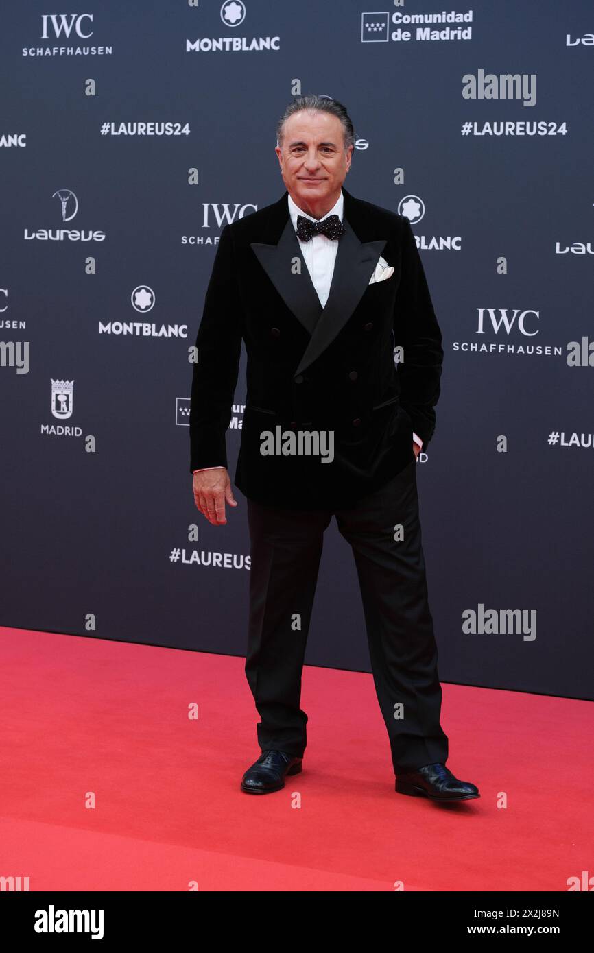 Madrid, Spain. 22nd Apr, 2024. Andy Garcia arrives at the Laureus World ...