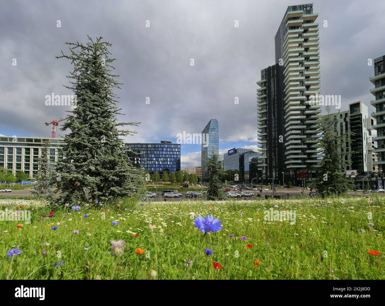 Milan, . 22nd Apr, 2024. Beautiful spring blooms at Bam, the most ...