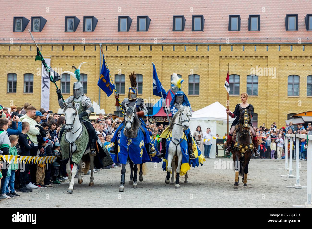 Berlin, Germany - 30 March, 2024: Medieval Fair: Easter Knight ...