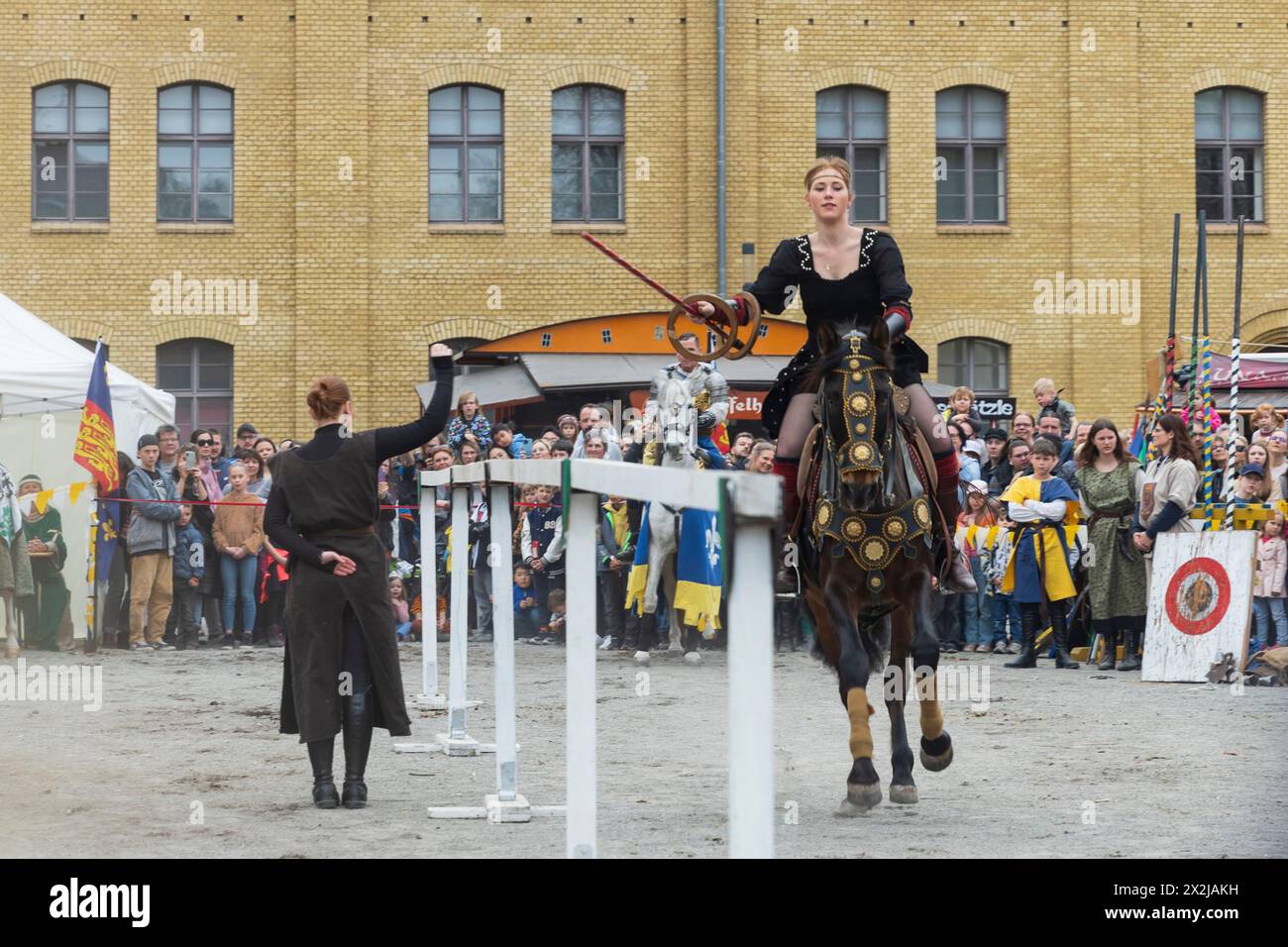 Berlin, Germany - 30 March, 2024: Medieval Fair: Easter Knight ...