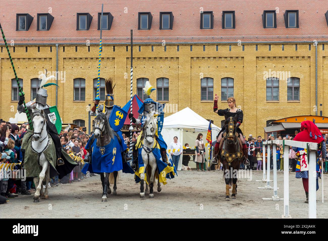 Berlin, Germany - 30 March, 2024: Medieval Fair: Easter Knight ...