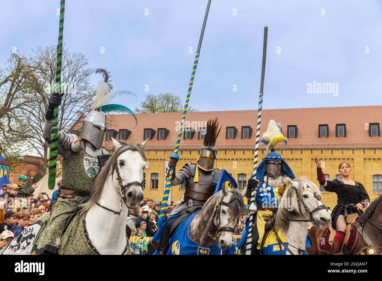 Berlin, Germany - 30 March, 2024: Medieval Fair: Easter Knight ...