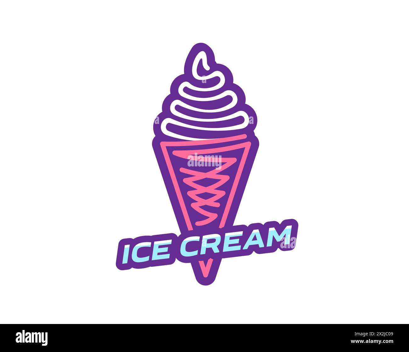 Soft serve in a cup Stock Vector Images - Alamy