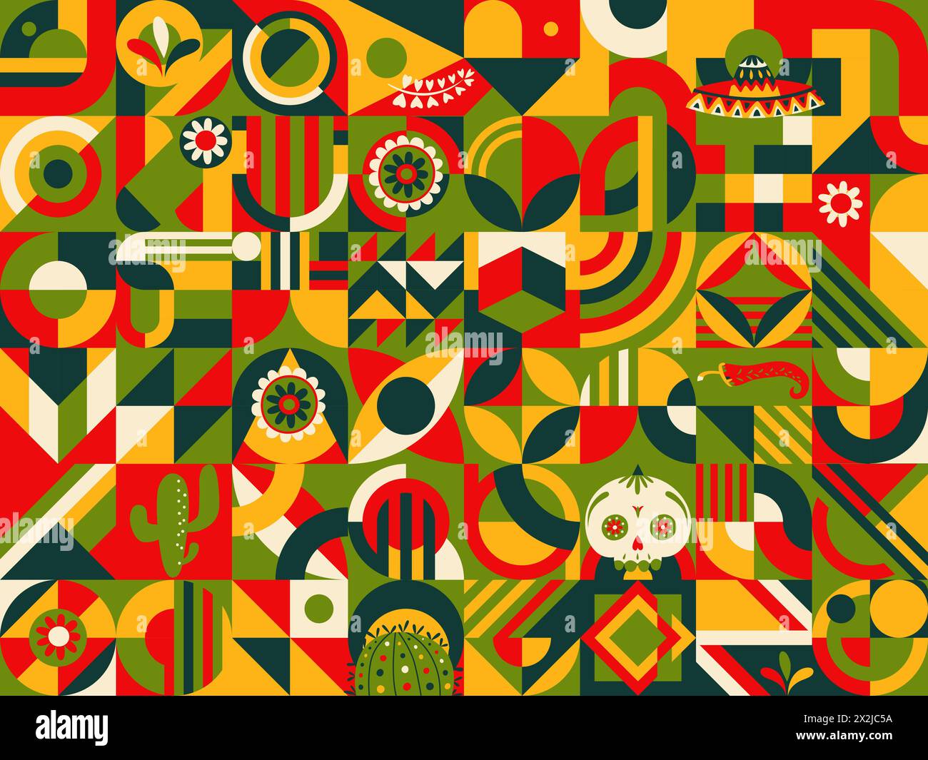Motif de cactus Stock Vector Images - Alamy