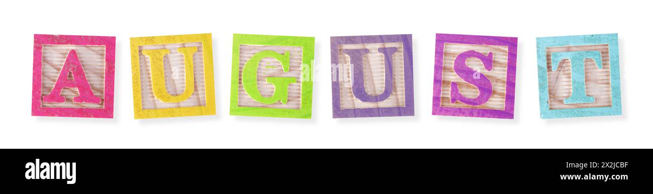 Concept time wooden letter Cut Out Stock Images & Pictures - Alamy