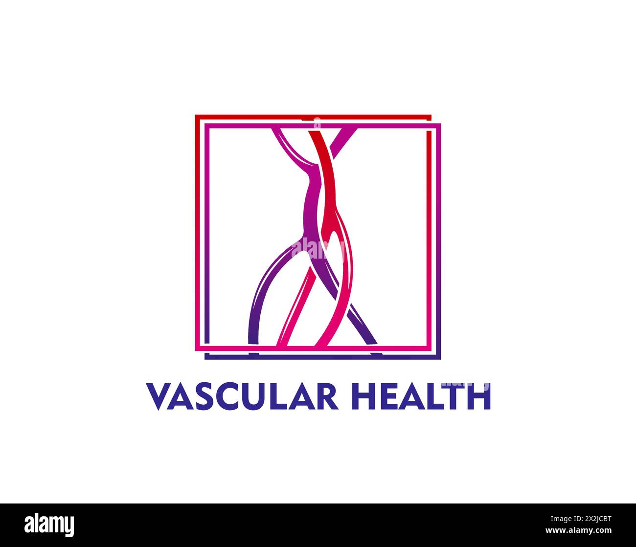Vein vascular and artery health icon for medical therapy and treatment ...