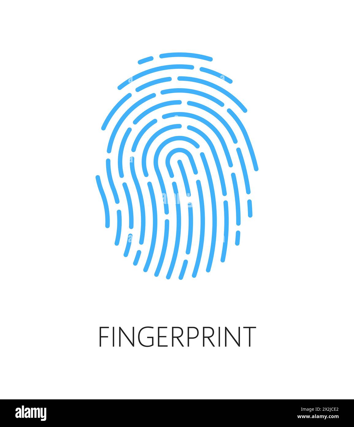 Fingerprint icon of biometric identification and identity verification ... Fingerprint icon of biometric identification and identity verification ...