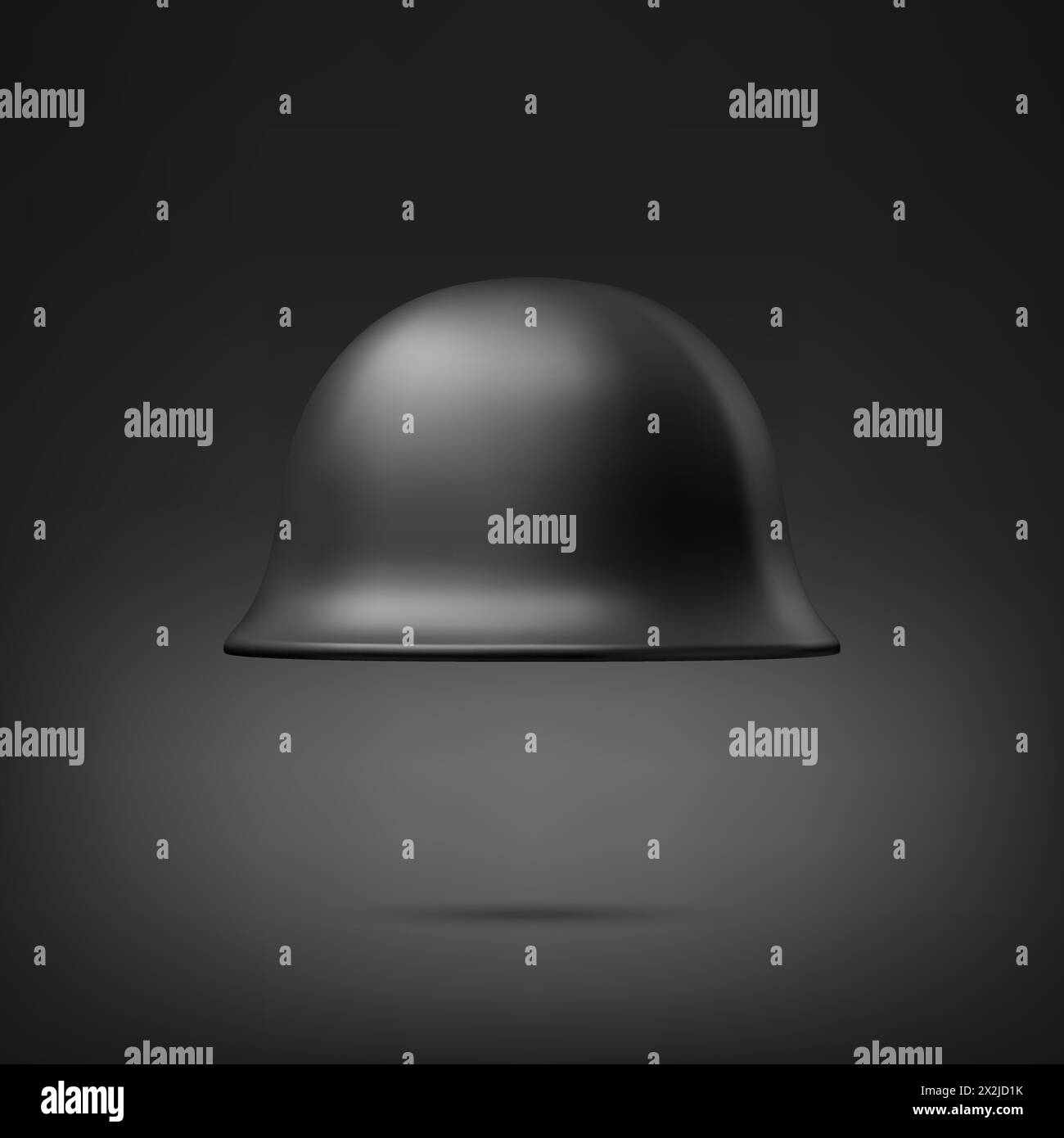 Vector 3d Realistic Black Military Soldier Protective Helmet Closeup ...