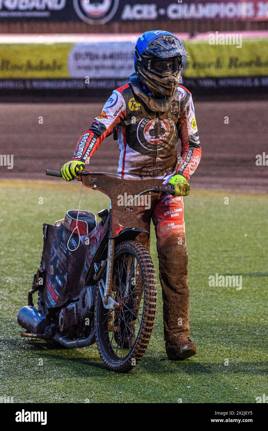 National Speedway Stadium, Manchester on Monday 22nd April 2024. Belle ...