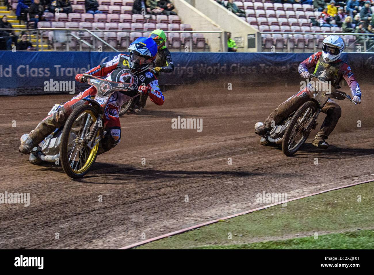 National Speedway Stadium, Manchester on Monday 22nd April 2024. Belle ...