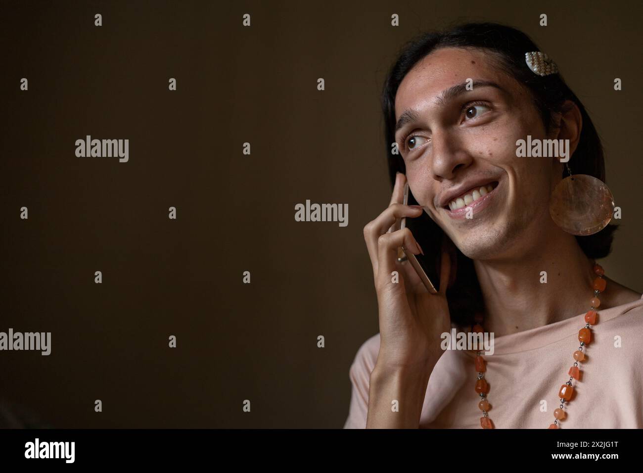 Portrait smiling transgender person hi-res stock photography and images ...