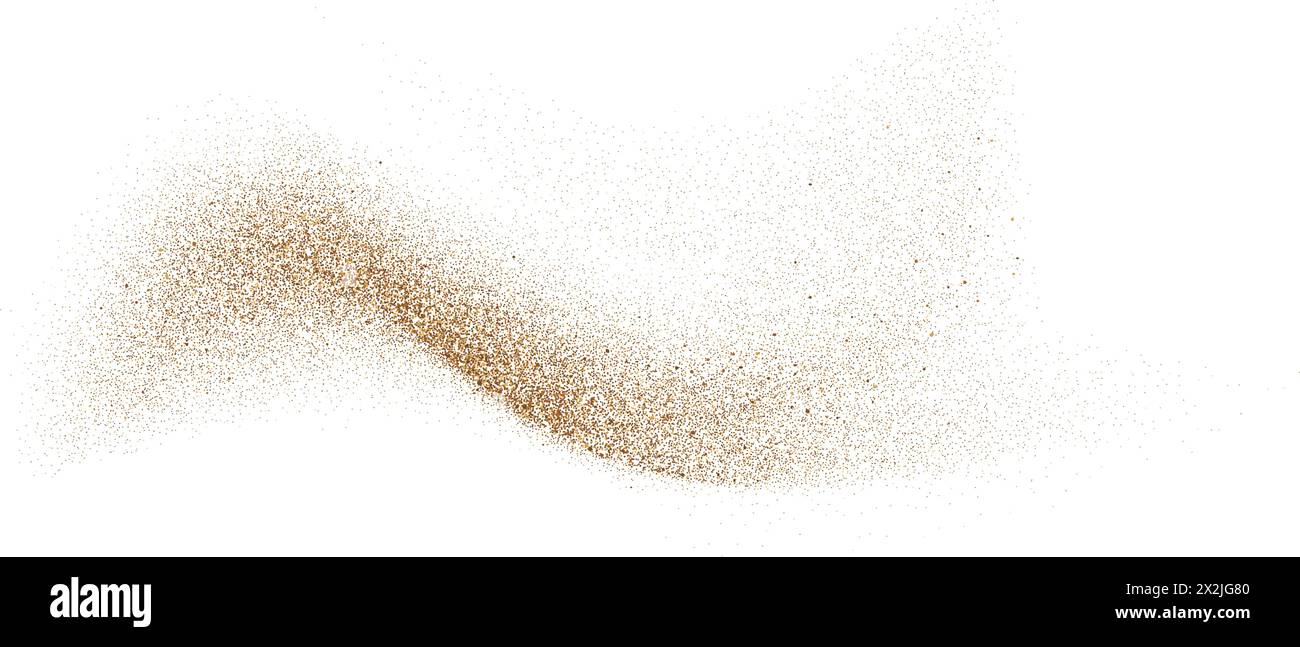 Sand powder splash. Flowing dust speckles and particles wave texture ...