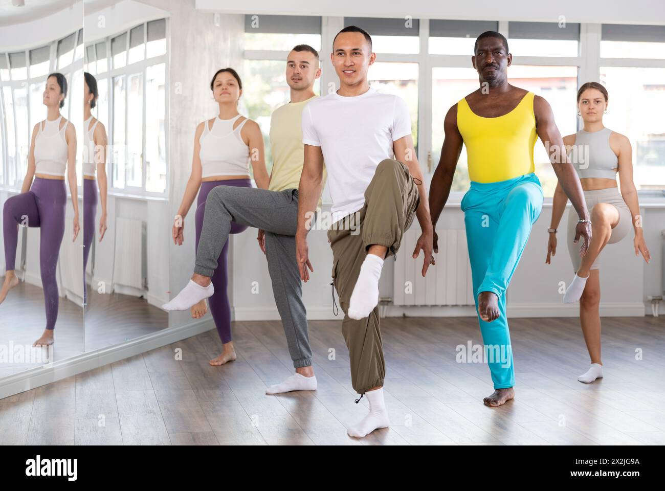 Group of people dancing folk dances Stock Photo - Alamy
