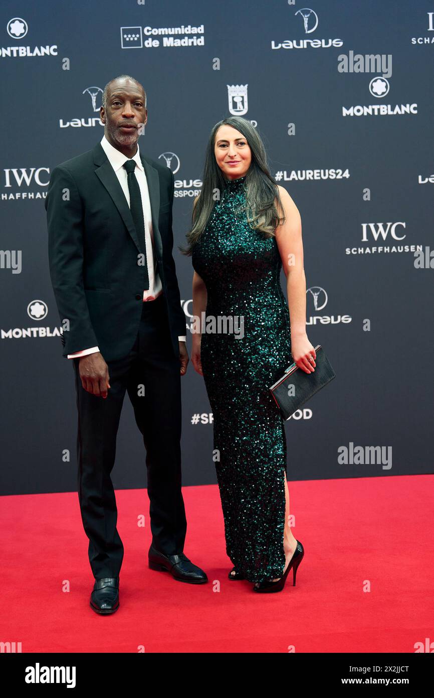 Madrid. Spain. 20240422, Michael Johnson, Armine Shamiryan attends ...