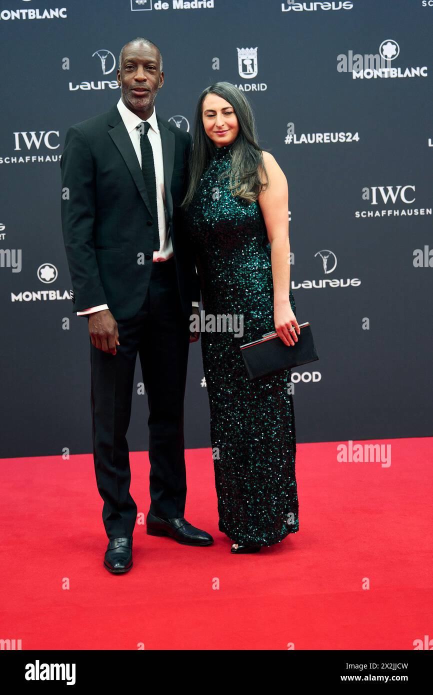 Madrid. Spain. 20240422, Michael Johnson, Armine Shamiryan attends ...