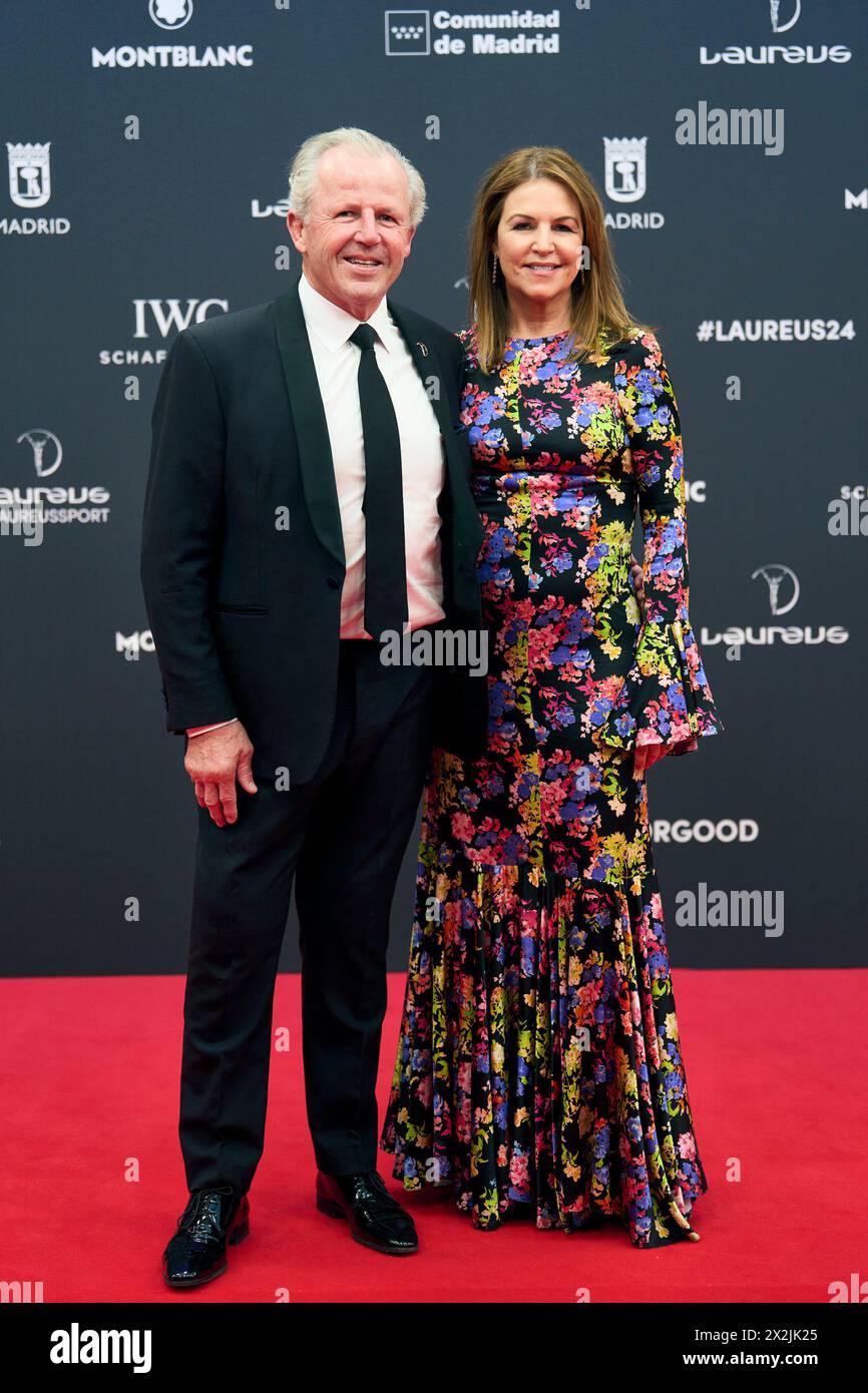 Madrid. Spain. 20240422, Sean Fitzpatrick, Bronwyn Fitzpatrick attends ...
