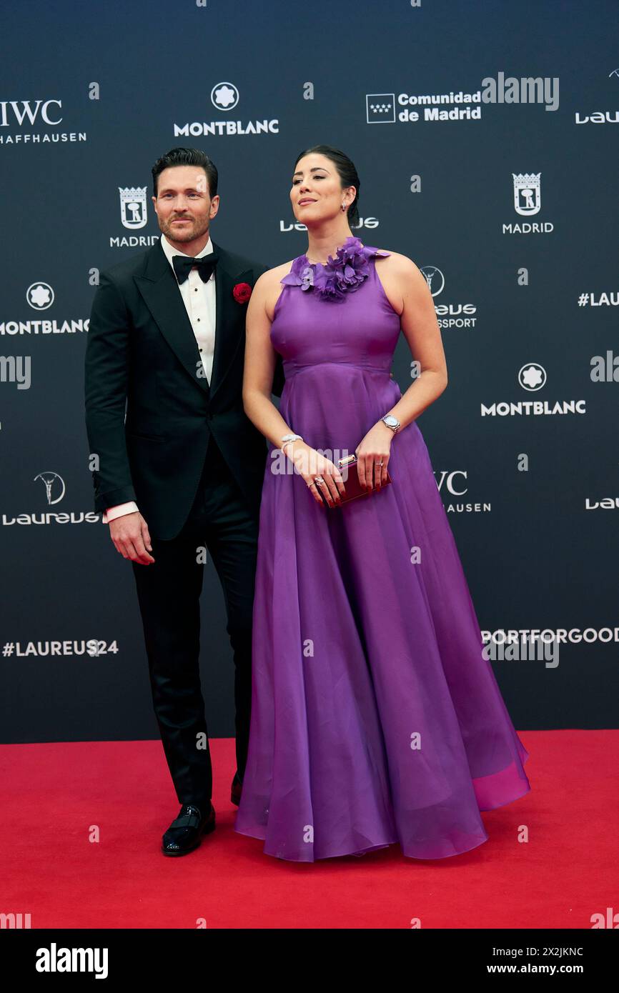 Madrid. Spain. 20240422, Garbine Muguruza, Arthur Borges attends ...