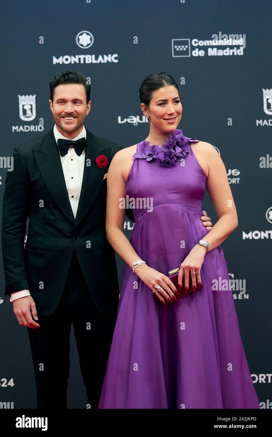 Madrid. Spain. 20240422, Garbine Muguruza, Arthur Borges attends ...