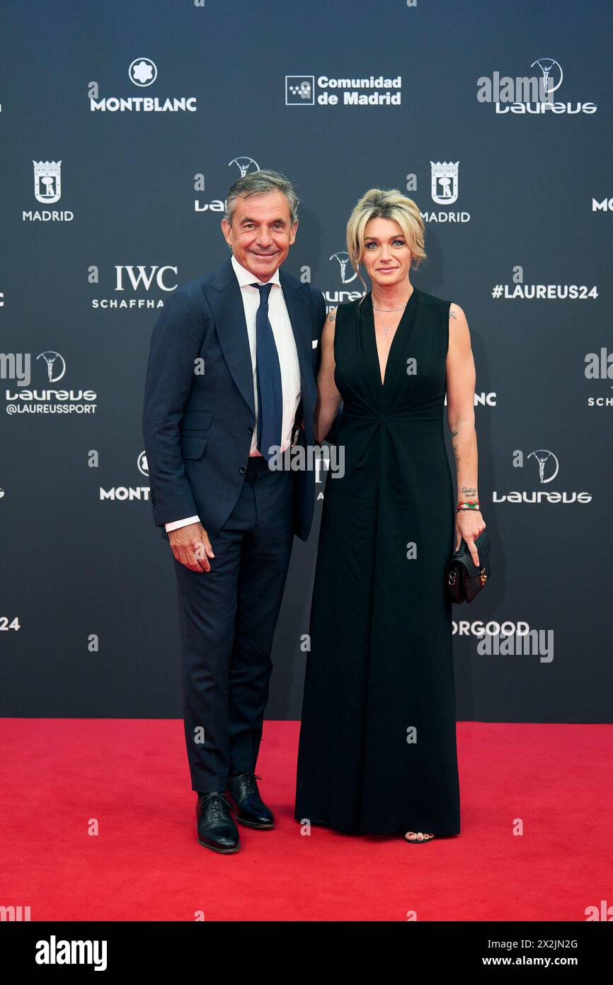Madrid. Spain. 20240422, Emilo Sanchez Vicario, Simona Bronzetti ...