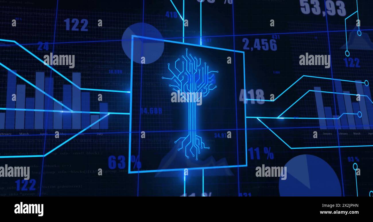 Animation data processing circuit board hi-res stock photography and ...