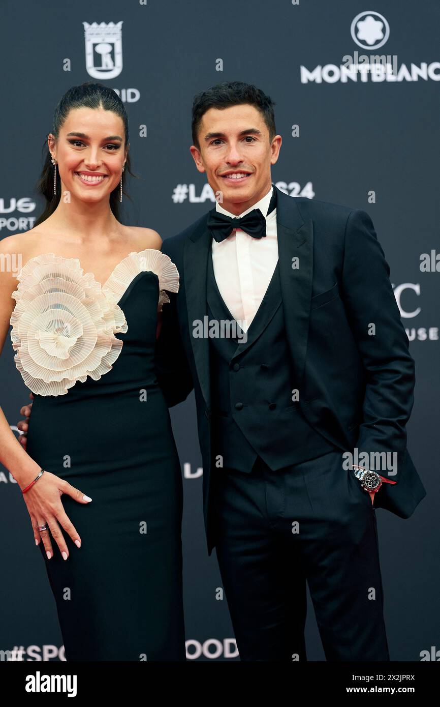 Madrid. Spain. 20240422, Marc Marquez, Gemma Pinto attends Laureus ...