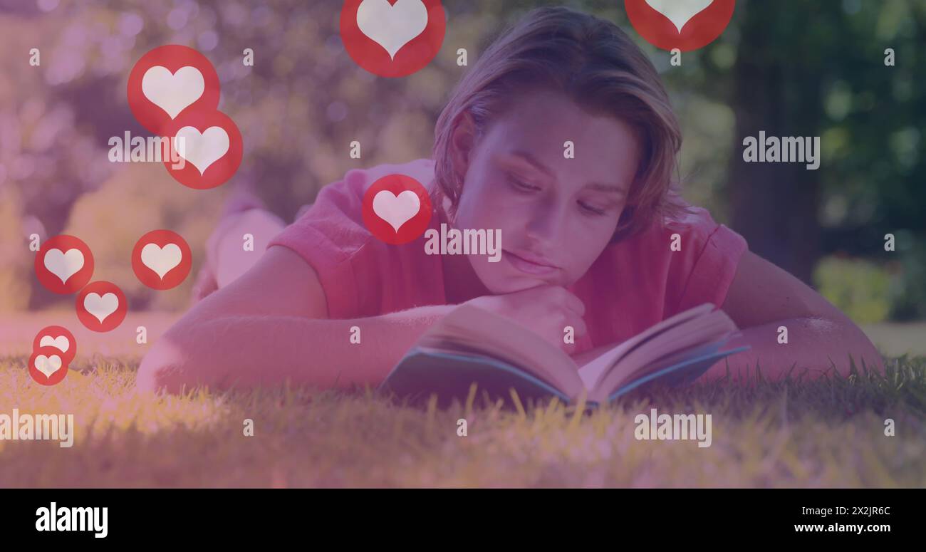 Animation caucasian woman lying on hi-res stock photography and images ...