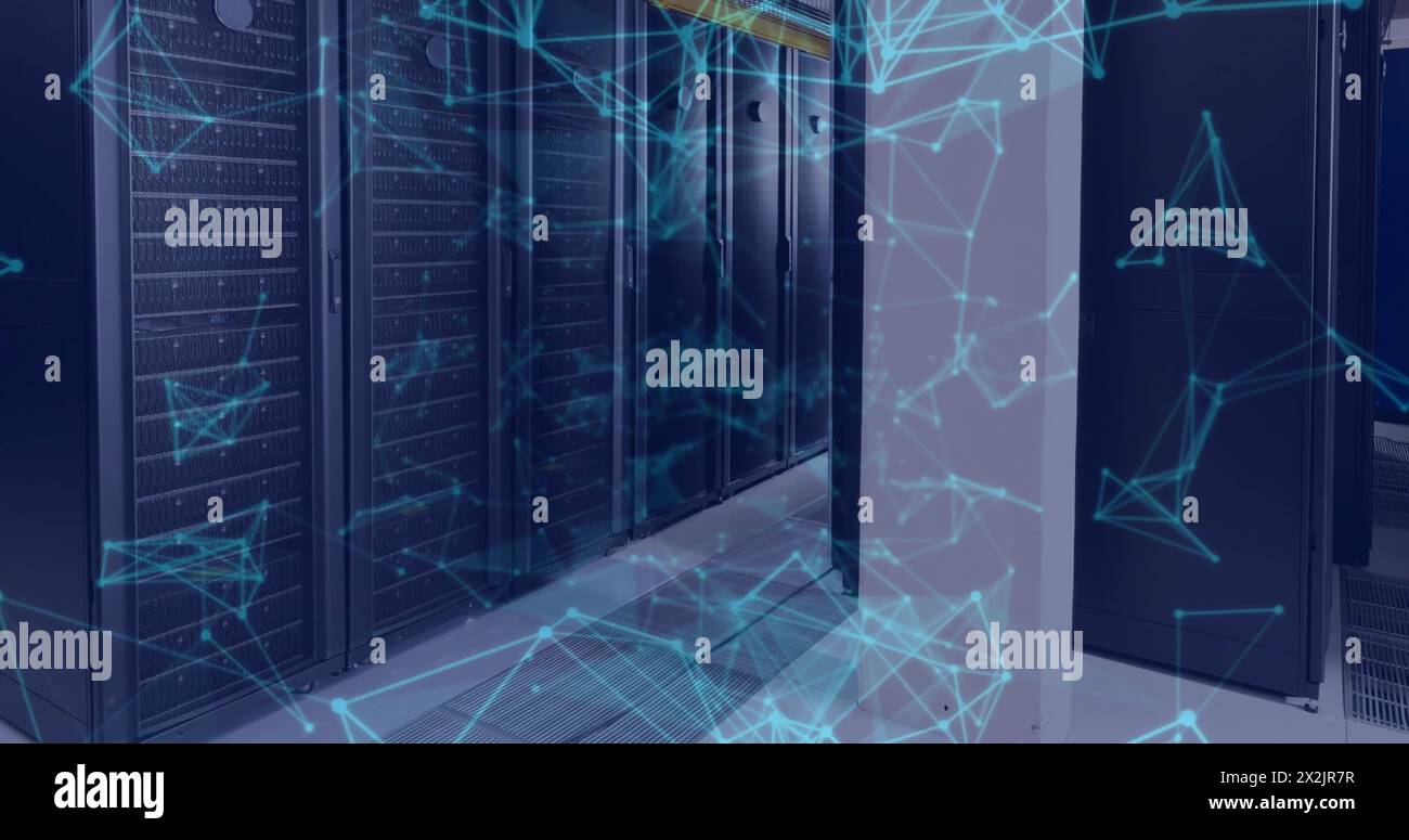 Animation digital screen network connections hi-res stock photography ...