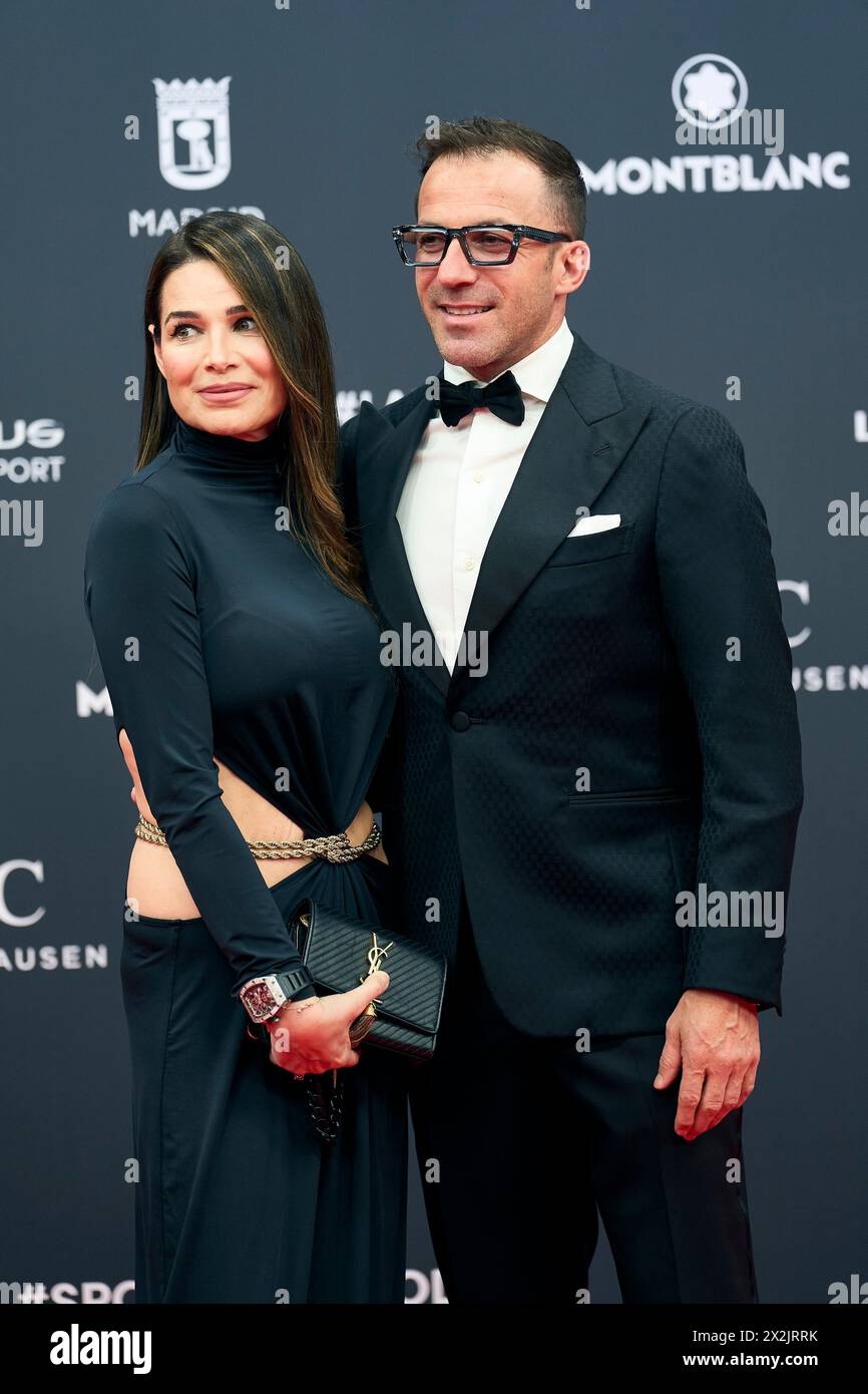 Madrid. Spain. 20240422, Sonia Amoruso, Alessandro Del Piero attends ...