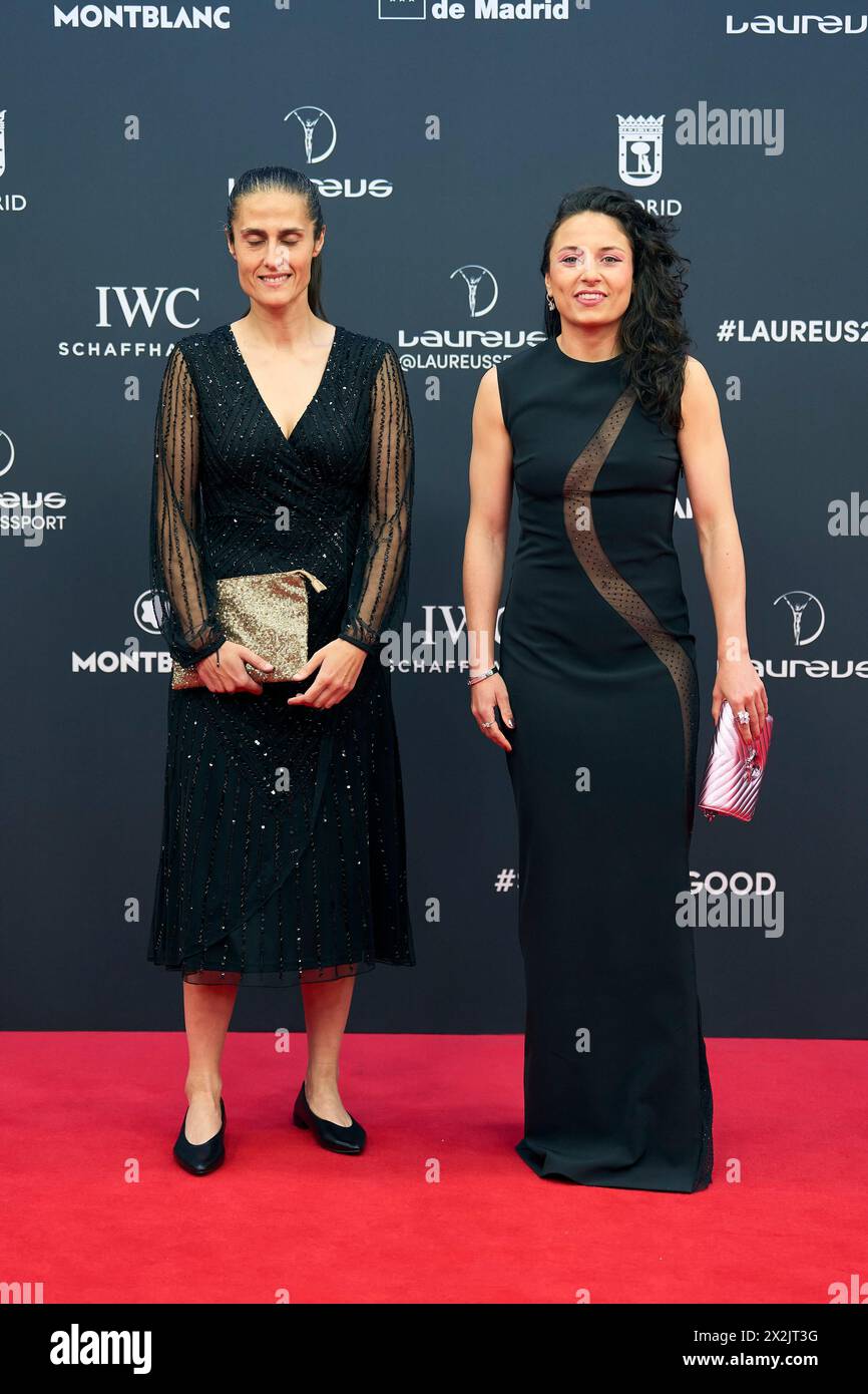Madrid. Spain. 20240422, Montse Tome, Ivana Andres attends Laureus ...