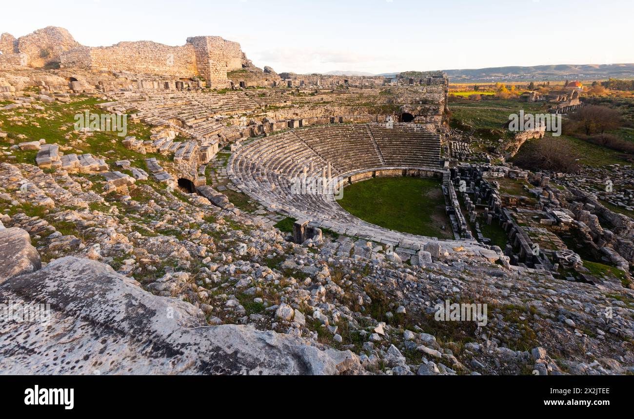 Ancient Greek theatre ruins of Miletus, Turkey Stock Photo - Alamy