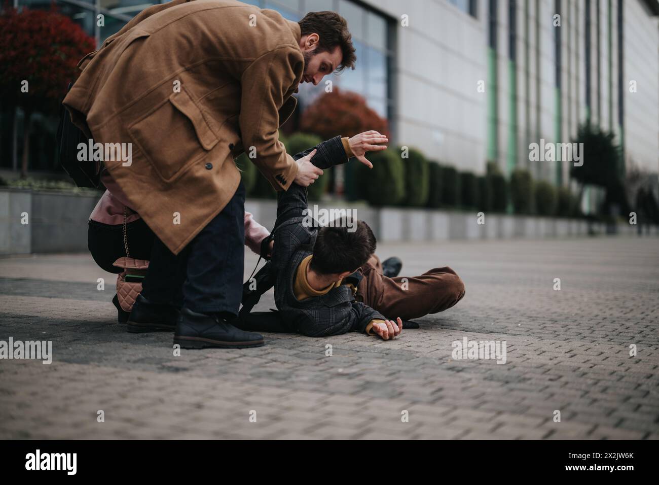 Hand lifting businessman reach hi-res stock photography and images - Alamy