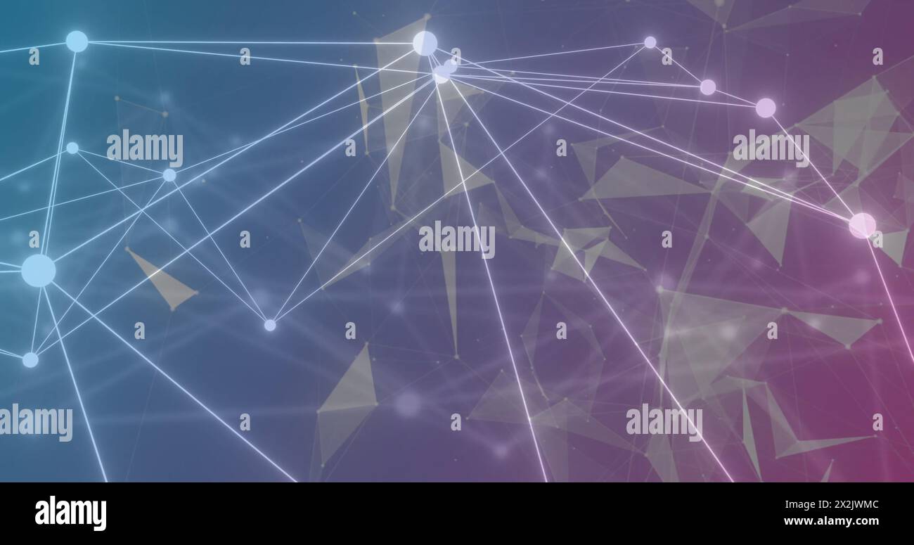 Animation network connections shapes data hi-res stock photography and ...